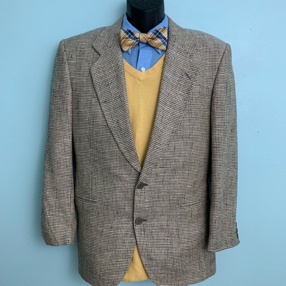 0001 Studio By Ferre Italian Made Brown/Tan Blazer - Gem